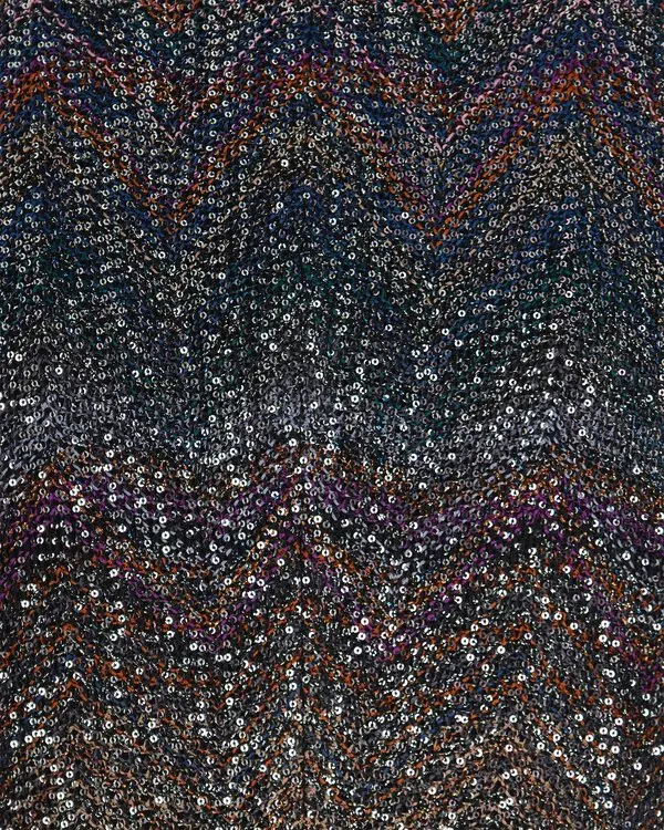 Missoni Zigzag-knit Sequined Mini Dress