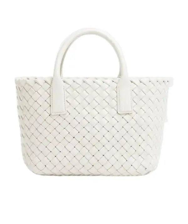 Bottega Veneta Mini Cabat - White