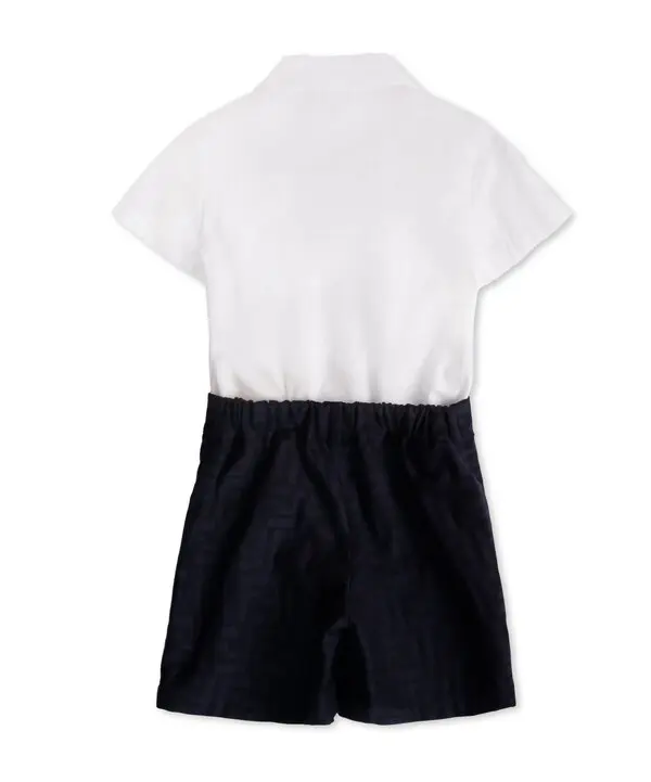 Fendi Ff Jacquard Short And Shirt Set
