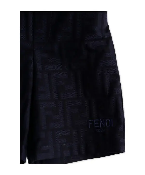 Fendi Ff Jacquard Short And Shirt Set