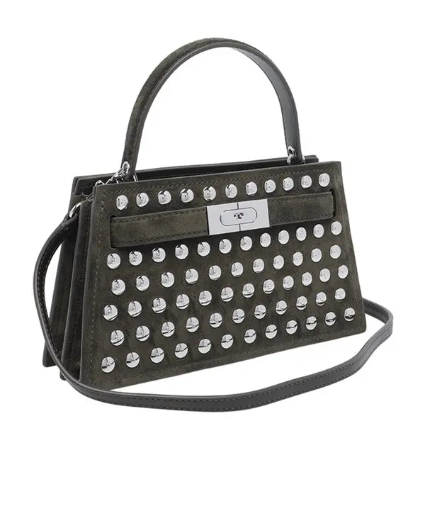 Tory Burch Stud Embellished Tote Bag - Black
