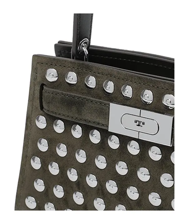 Tory Burch Stud Embellished Tote Bag - Black