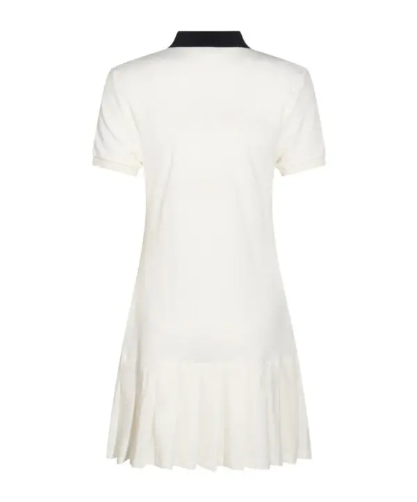 Miu Miu Logo-embroidered Short-sleeved Mini Polo Dress