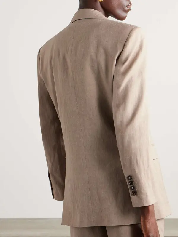 Brunello Cucinelli Single-breasted Suit Coat - Nude