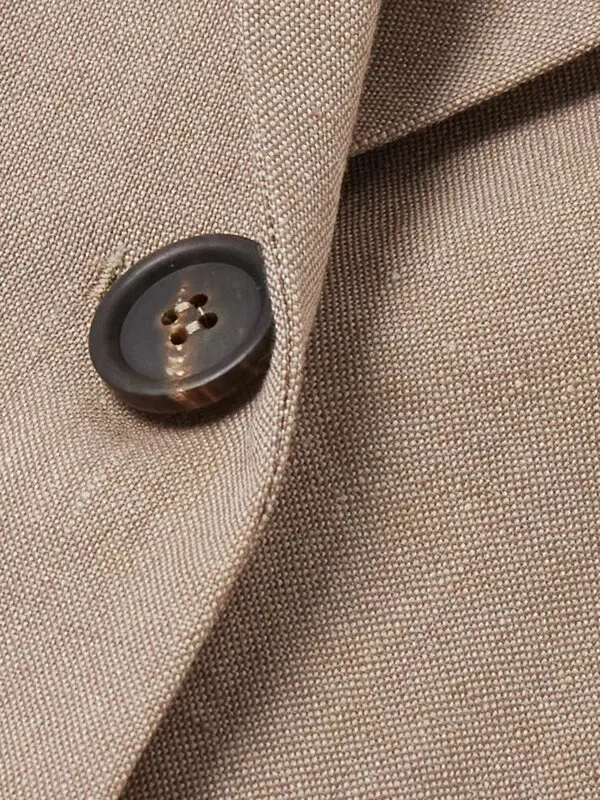 Brunello Cucinelli Single-breasted Suit Coat - Nude