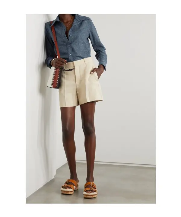 Chloé Long-sleeved Wool Tweed Shirt