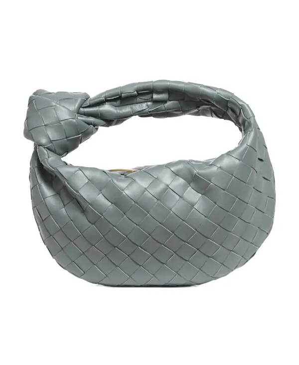 Bottega Veneta Mini Jodie Handbag - Gray