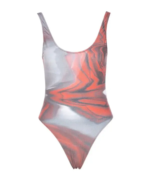 JEAN PAUL GAULTIER Sleeveless Printed One Piece Swimsuit - Multicolor