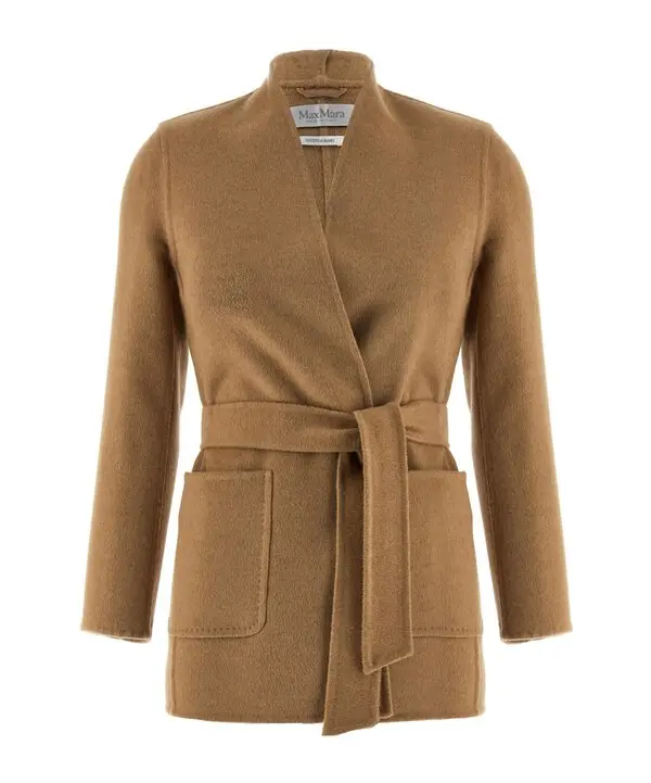 Max Mara Belted Open-front Coat - No