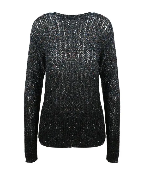 MAISON MARGIELA Battered Sequin Knitted Top
