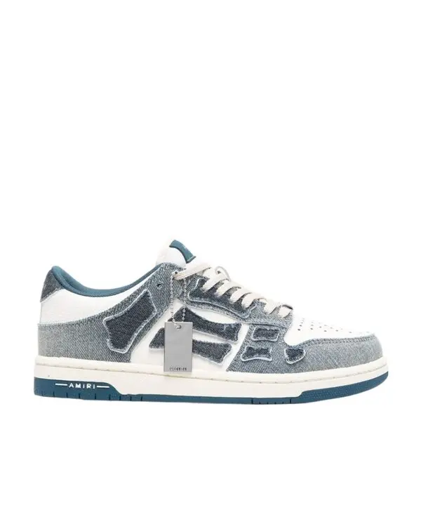 Amiri Skel Top Low-top Denim Sneakers