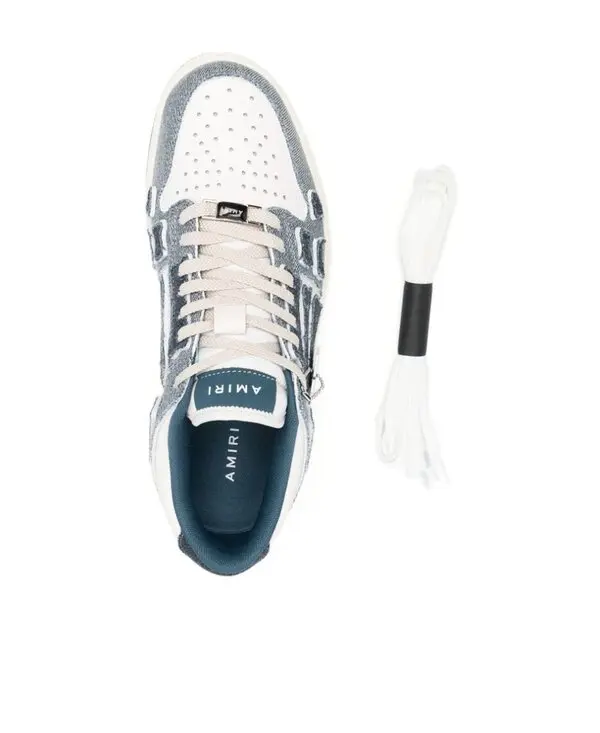 Amiri Skel Top Low-top Denim Sneakers