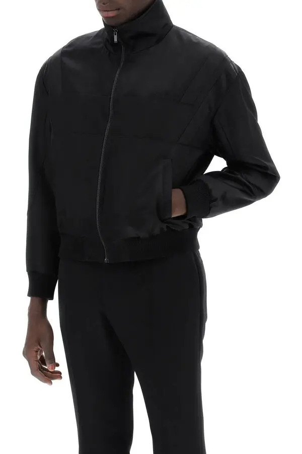 Saint Laurent Zip-up Teddy Jacket With Embroidered Logo