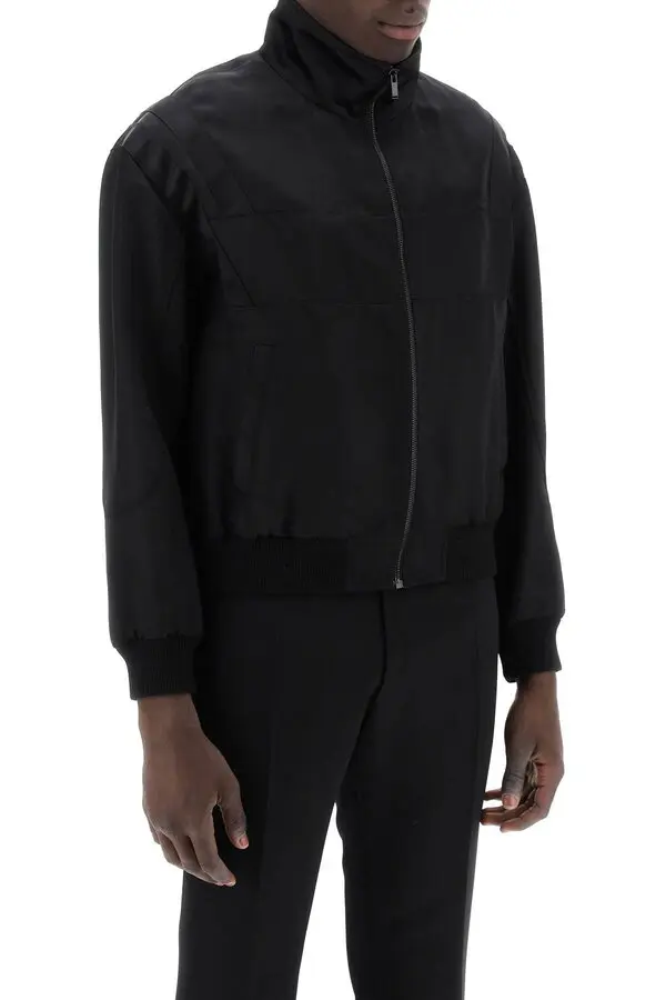 Saint Laurent Zip-up Teddy Jacket With Embroidered Logo