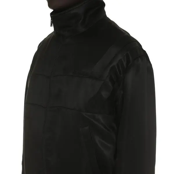 Saint Laurent Zip-up Teddy Jacket With Embroidered Logo