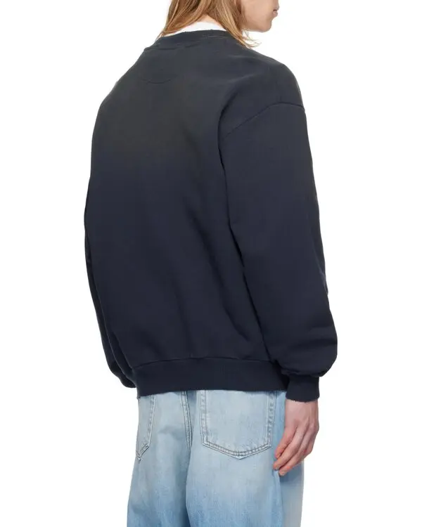 Acne Studios Logo Printed Zip-up Sweatshirt - Black