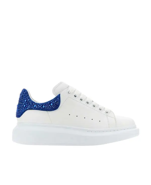 Alexander McQueen Oversized Embellished Lace-up Sneakers - White