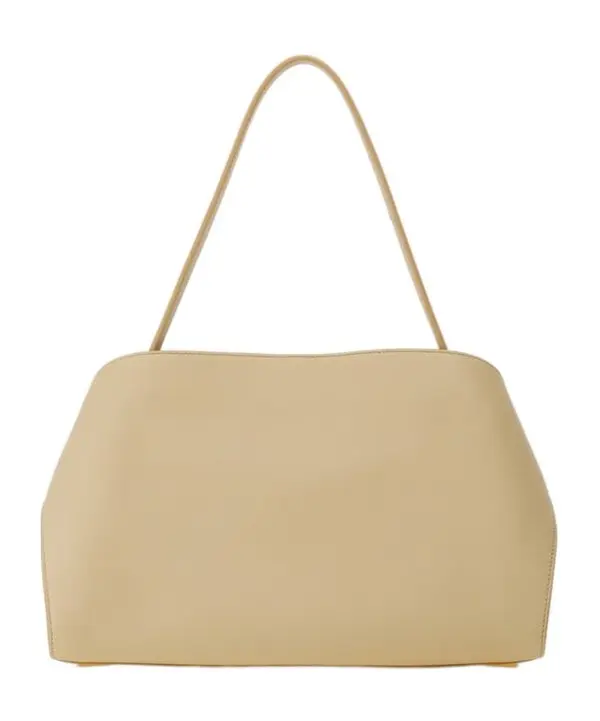 FERRAGAMO Hug Small Shoulder Bag With Gancini Buckle - Stone