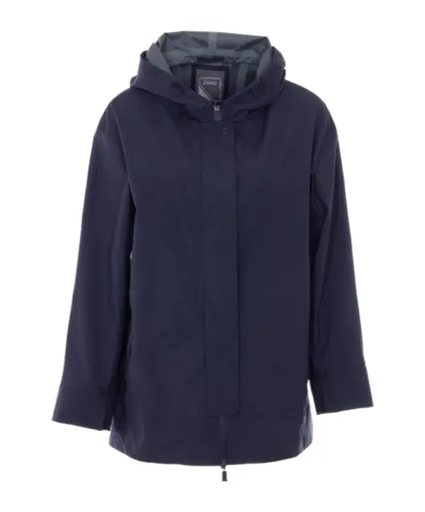 Herno Zip-up High Neck Hooded Jacket - Black
