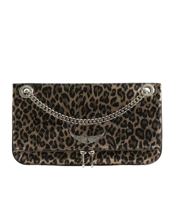 Zadig&Voltaire Leopard-printed Leather Shoulder Bag