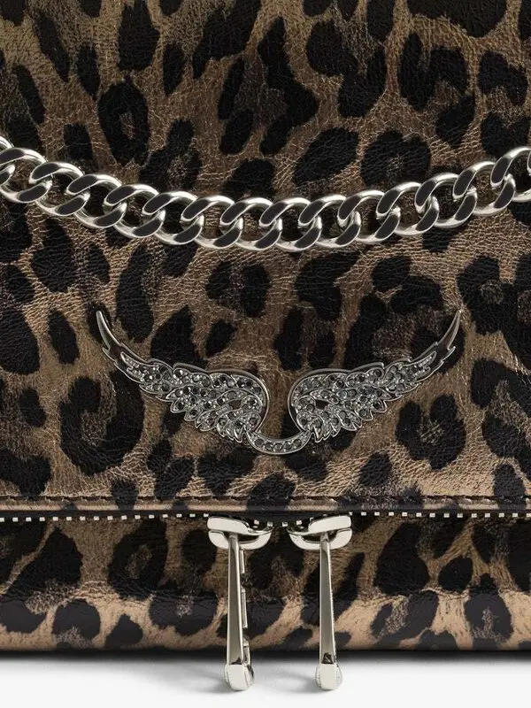 Zadig&Voltaire Leopard-printed Leather Shoulder Bag
