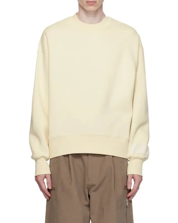 AMI Paris Crewneck Sweatshirt With Logo Patch