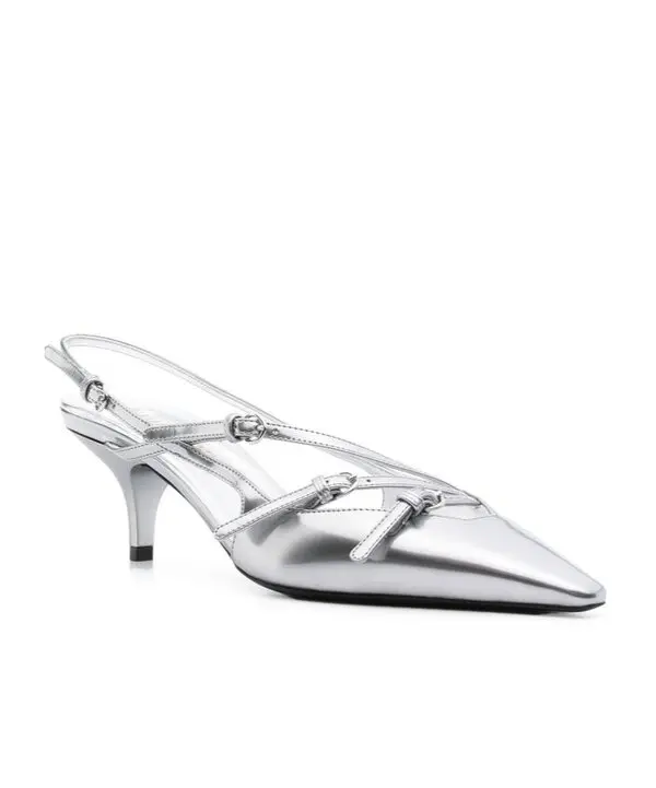 Miu Miu Leather Buckle Pumps