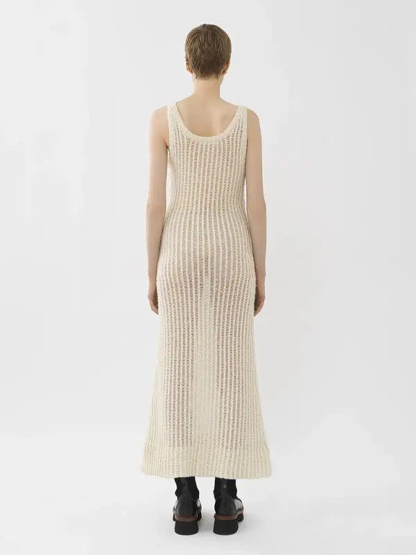 Chloé Sleeveless Maxi Dress In Wool, Cashmere, And Silk Knit