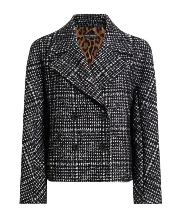 Dolce & Gabbana Houndstooth Double-breasted Blazer