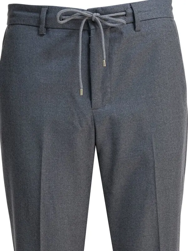 BRIGLIA 1949 Paloma Drawstring Trousers - Black