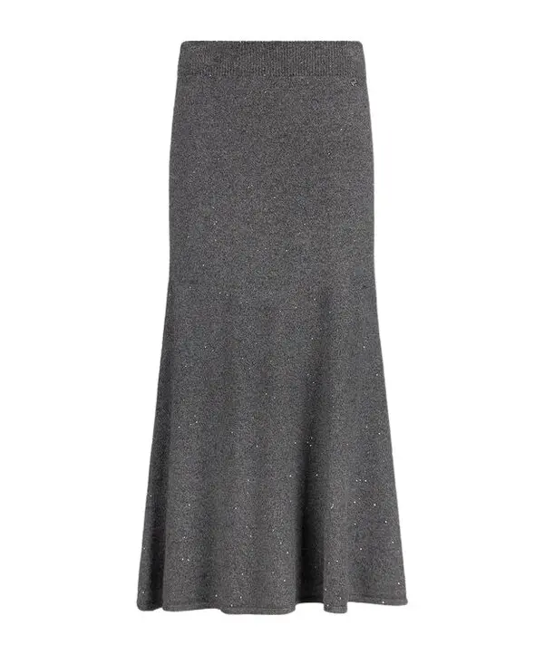 Liu Jo Sequin Embellished Midi Skirt - Black