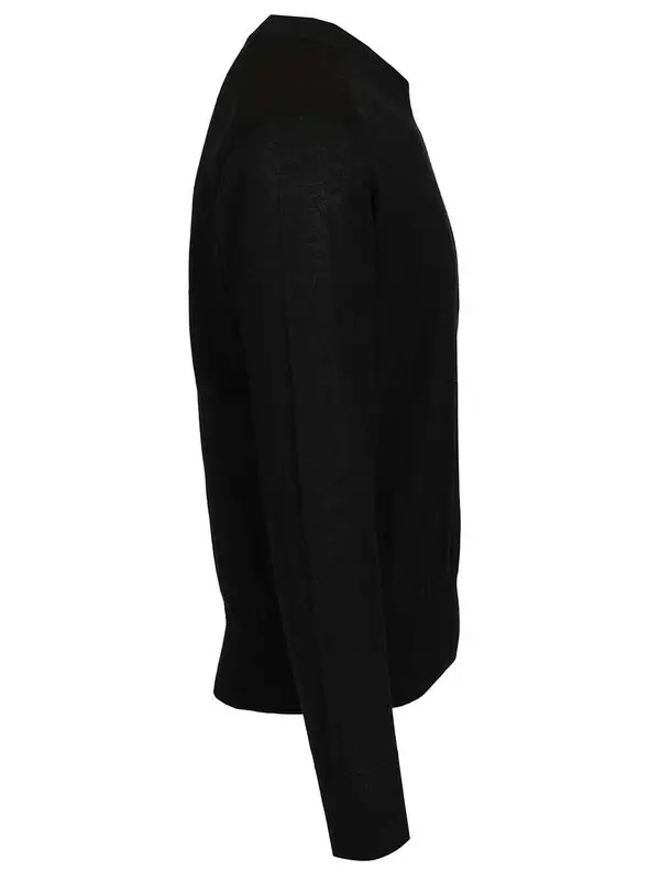 AMI Paris De Coeur Crewneck Sweater - Black
