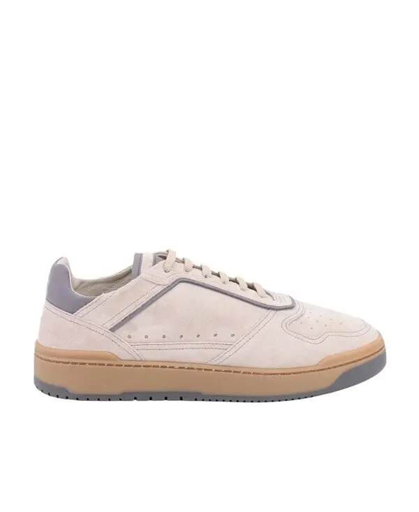 Brunello Cucinelli Logo-patch Suede Lace-up Sneakers