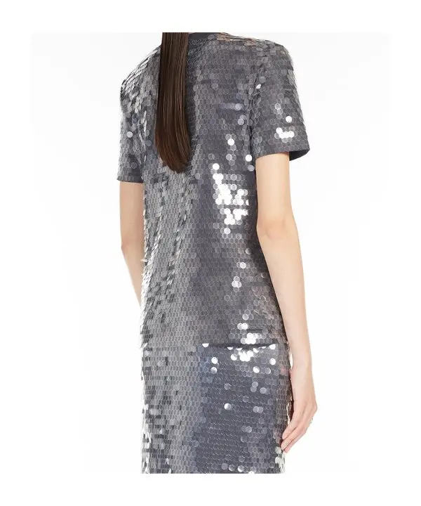 Sportmax All Over Sequin Embellished T-shirt