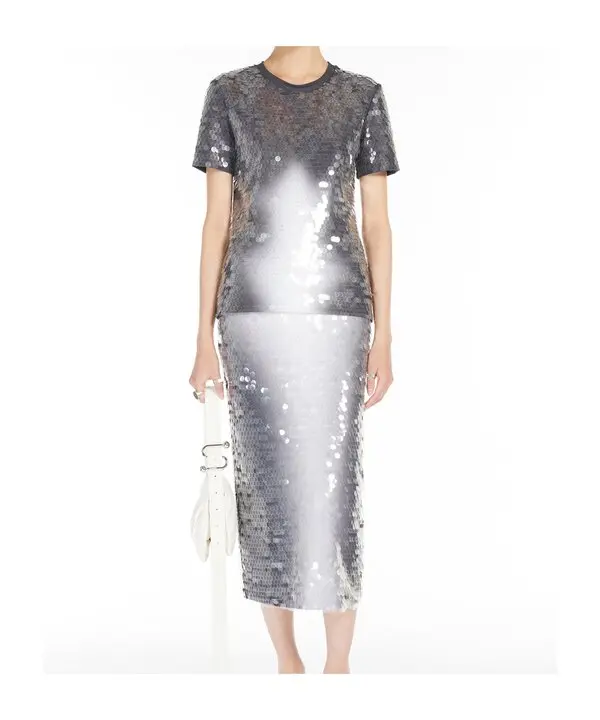 Sportmax All Over Sequin Embellished T-shirt