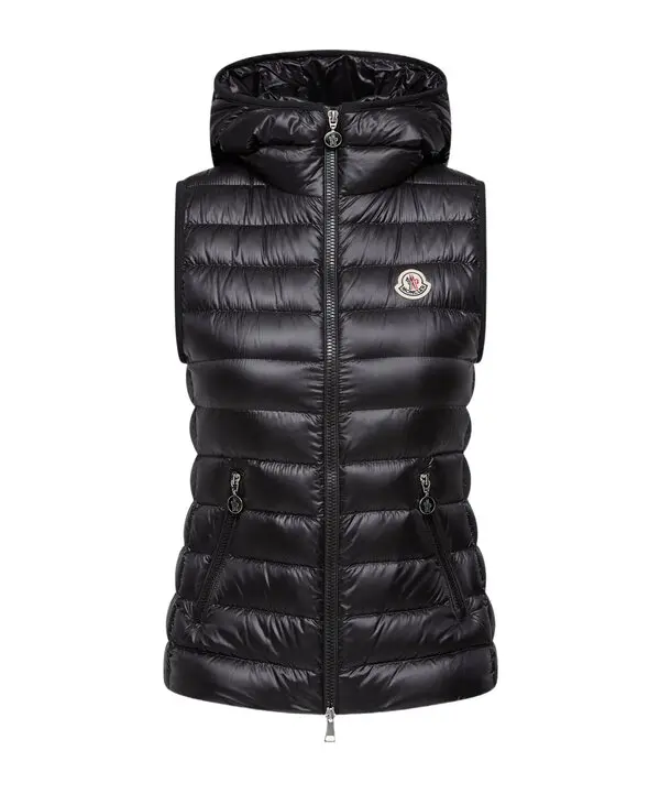 Moncler Glycosse Hooded Padded Gilet - Black