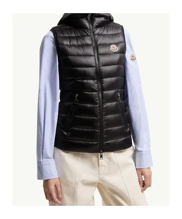 Moncler Glycosse Hooded Padded Gilet - Black