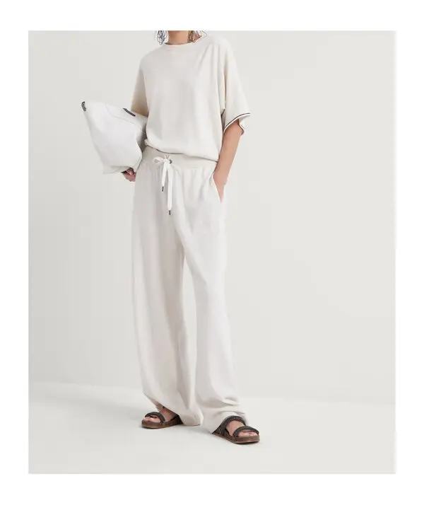 Brunello Cucinelli Monili-trim Knitted Top