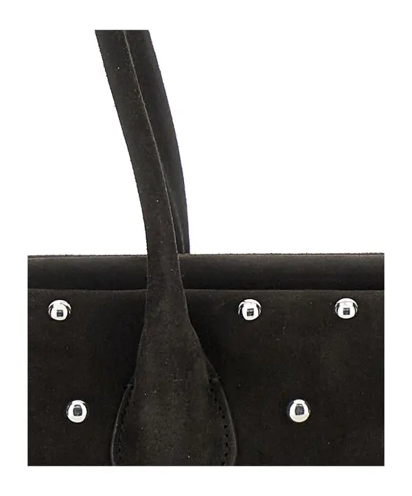 OSOI Mini Boat Wide Studded Shoulder Bag - Black
