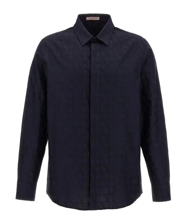 Valentino Garavani Toile Iconographe Jacquard Straight Hem Shirt