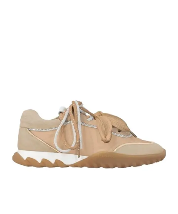 Pinko Gea Lace-up Sneakers - Nude