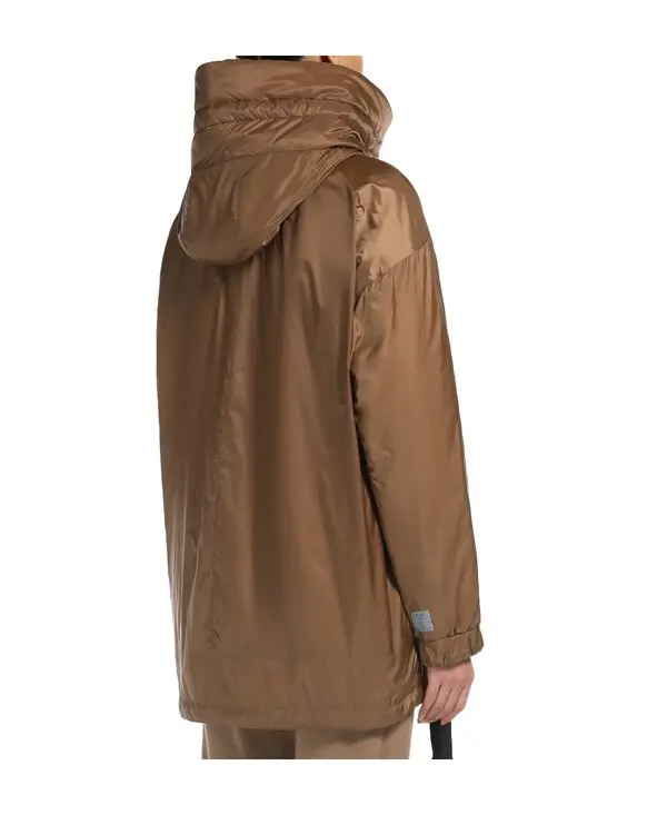 Max Mara Reversible Down Jacket With Logo Print