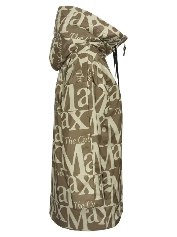 Max Mara Reversible Down Jacket With Logo Print