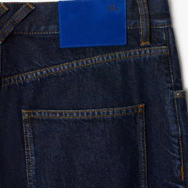 Burberry Logo Patch Straight-leg Jeans