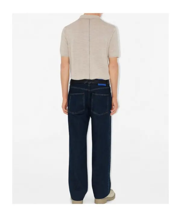 Burberry Logo Patch Straight-leg Jeans