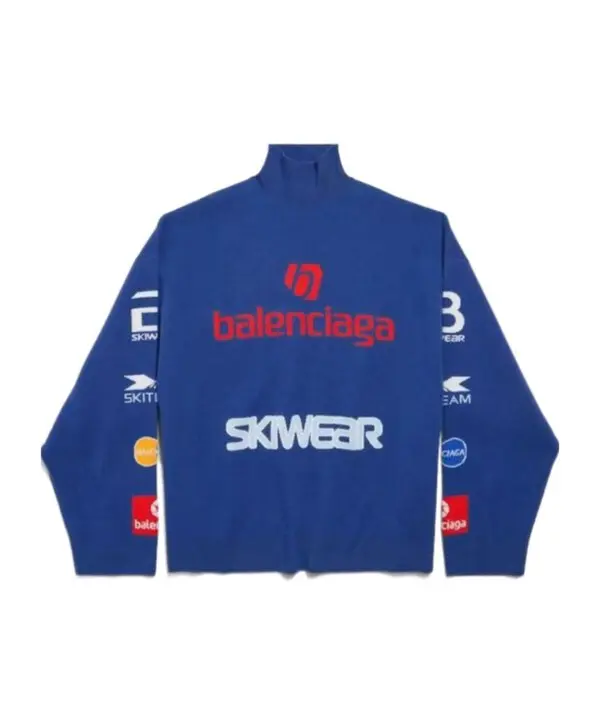 Balenciaga Sponsor Skiwear Turtleneck Long Sleeve Sweater