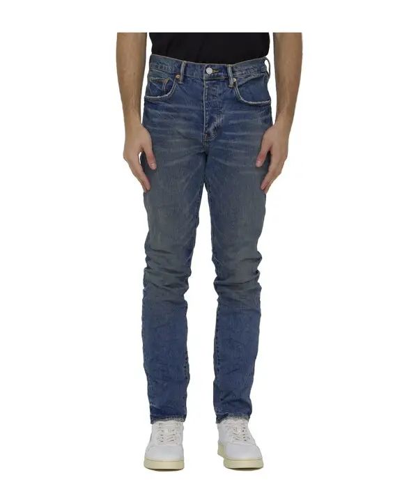 PURPLE BRAND Washed Skinny Jeans - Blue