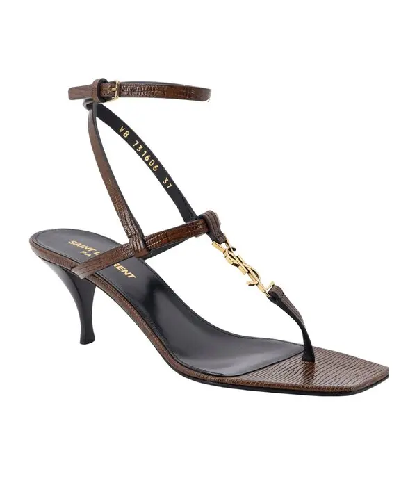 Saint Laurent Cassandra Open Toe Stiletto Sandals