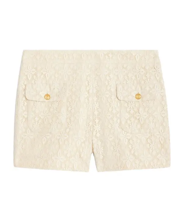 Celine Romy Mini Shorts In Lace Cotton