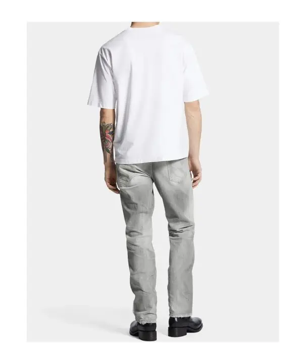 Dsquared2 Distressed Brushed Wash Jeans - Gray